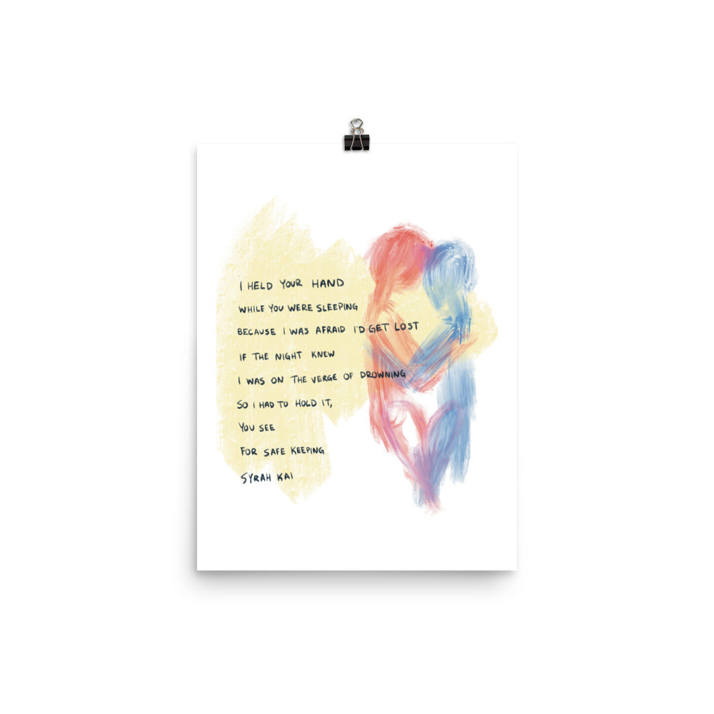 Sleeping Hands, Poster Print – SyrahKai