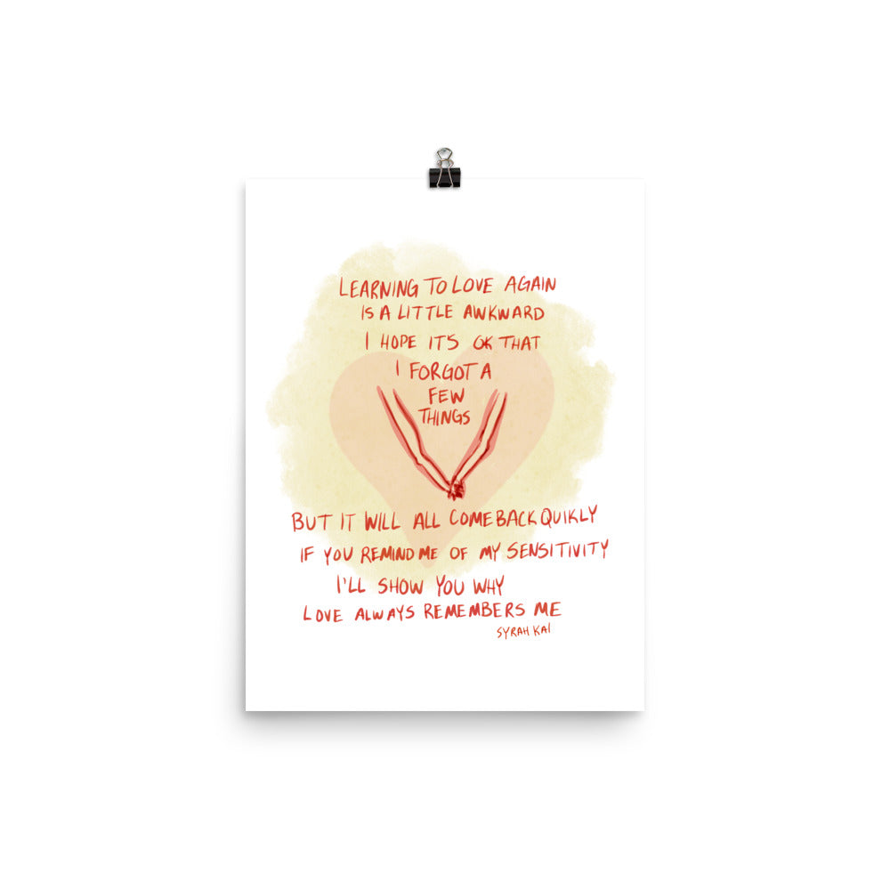 Love Remembers Me, Poster Print – SyrahKai
